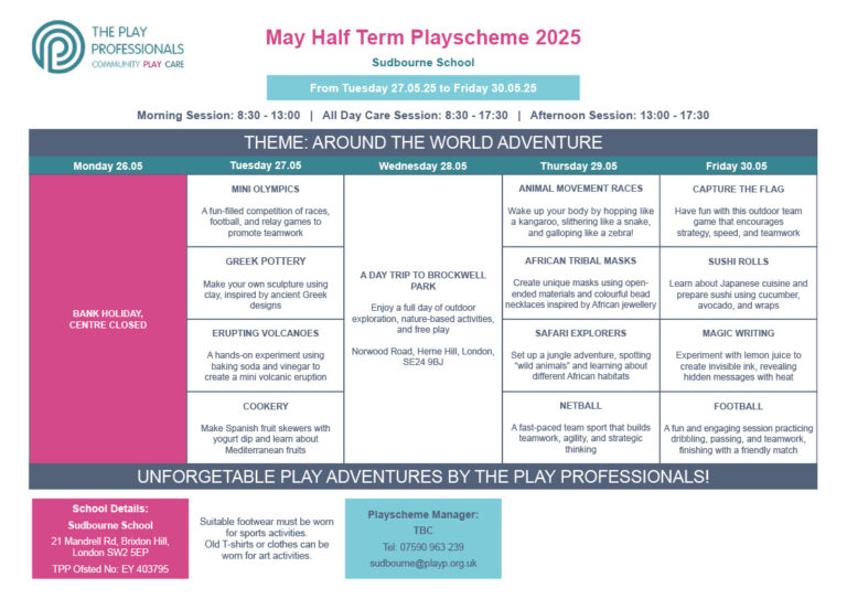 Holiday Playscheme - The Play Professionals